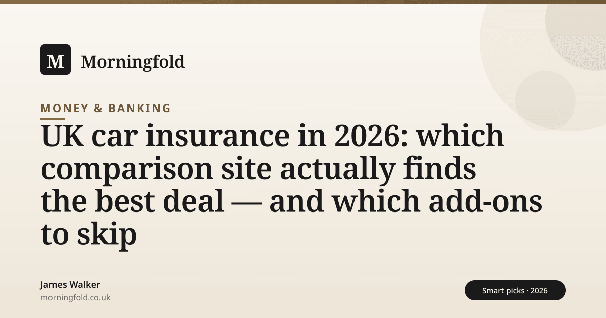 UK car insurance in 2026: which comparison site actually finds the best ...