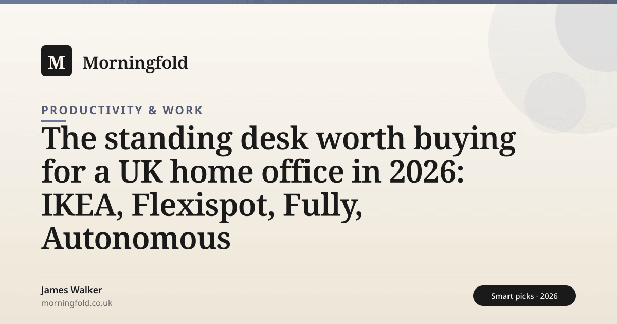 The standing desk worth buying for a UK home office in 2026: IKEA ...